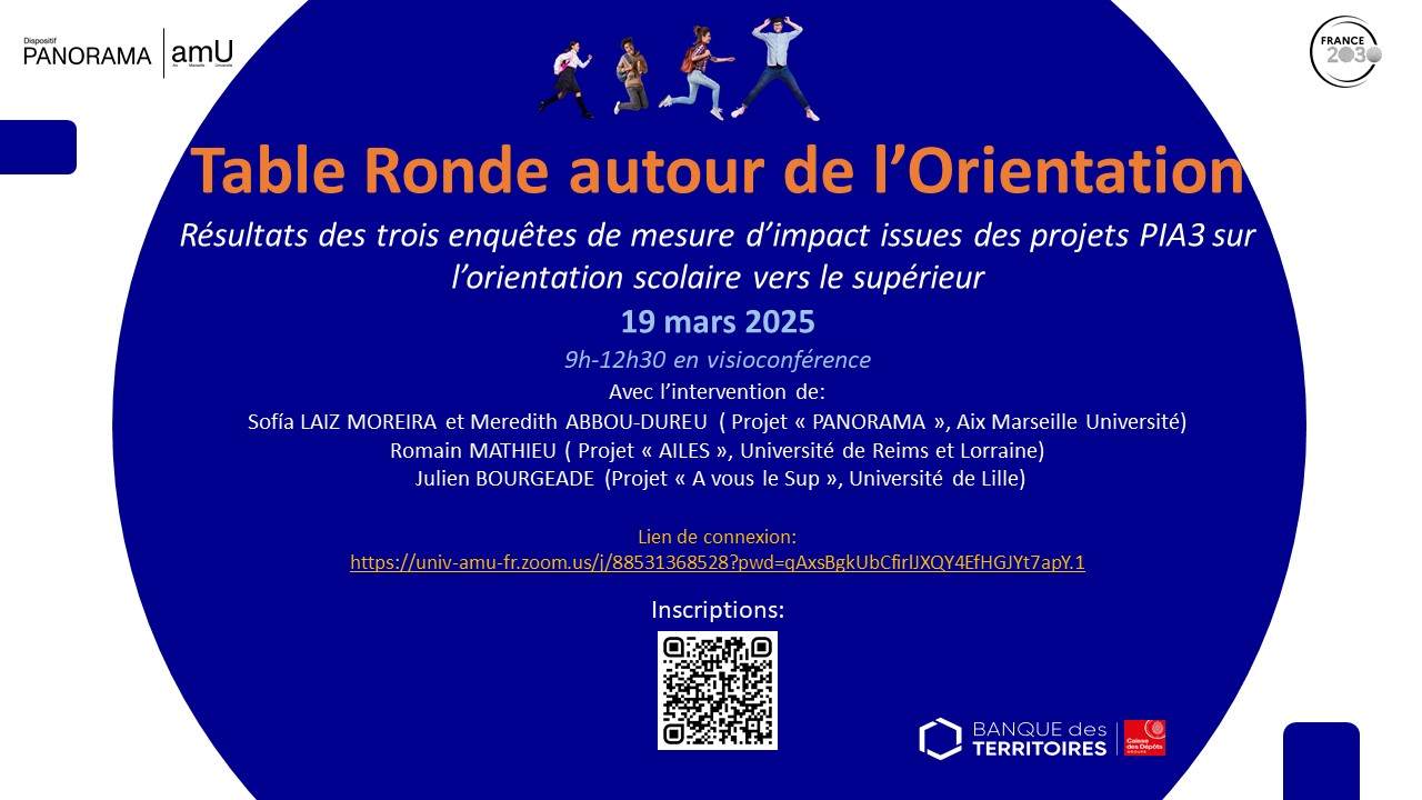 Table-ronde sur l'orientation scolaire vers le supérieur - projet ...